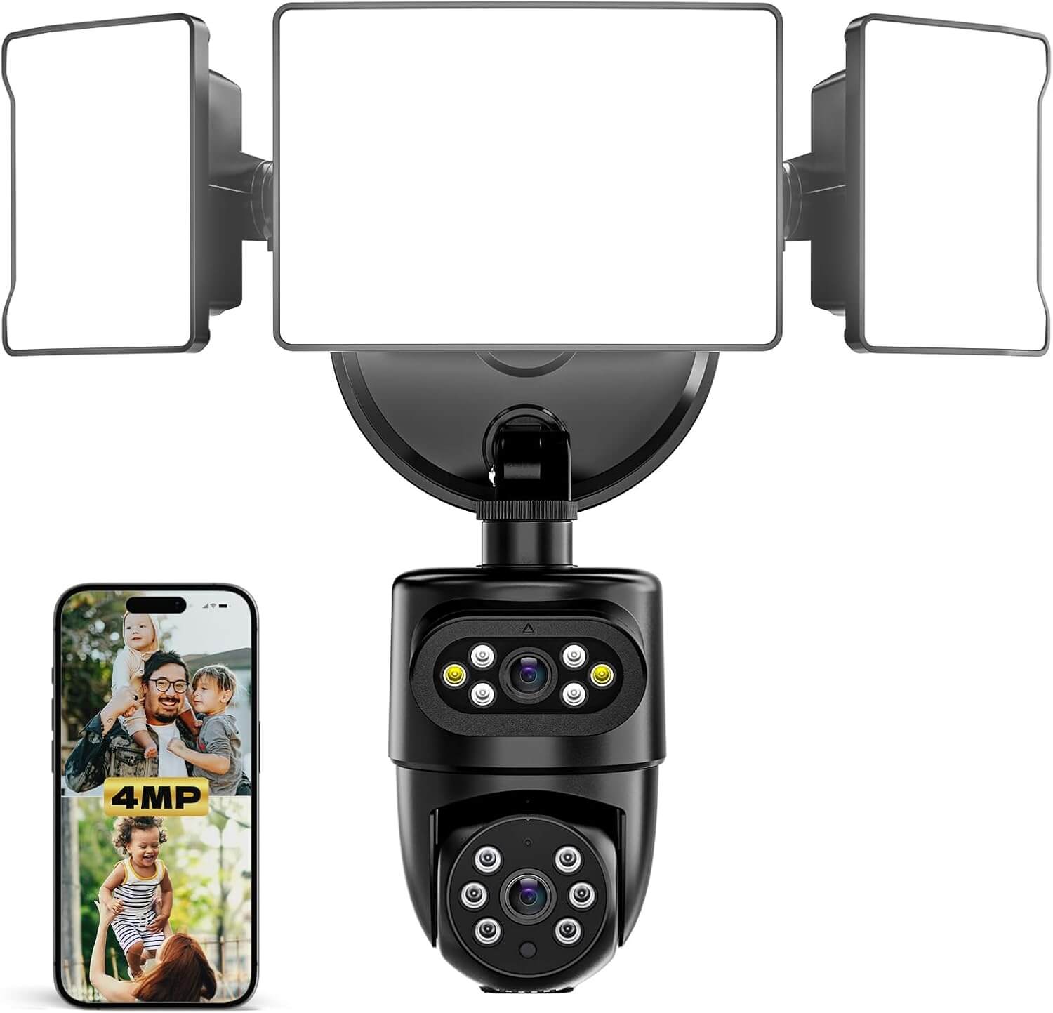 Olafus 55W 5500LM 2 Lens Outdoor Floodlight Camera for Sale