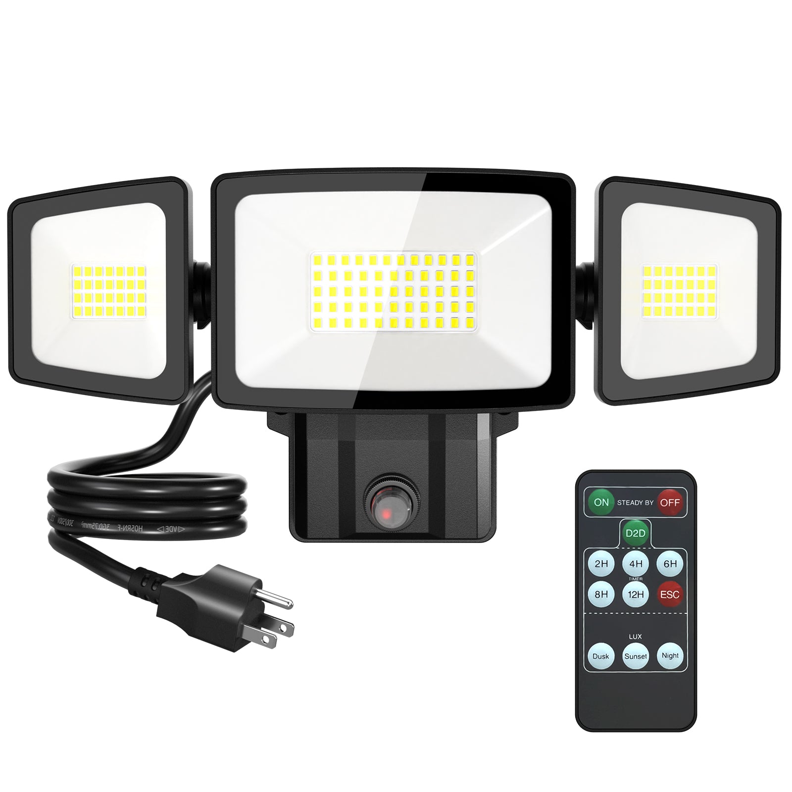 Best 55W Dusk to Dawn LED Security Light with Remote - OLAFUS